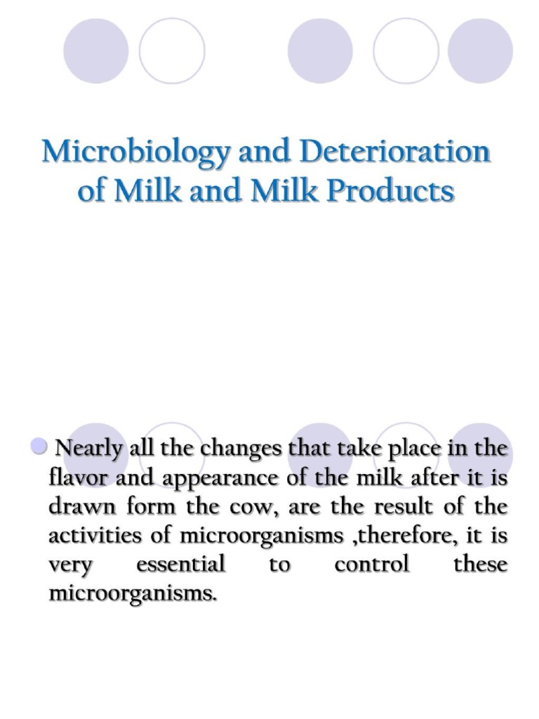 Dairy Microbiology | PDF