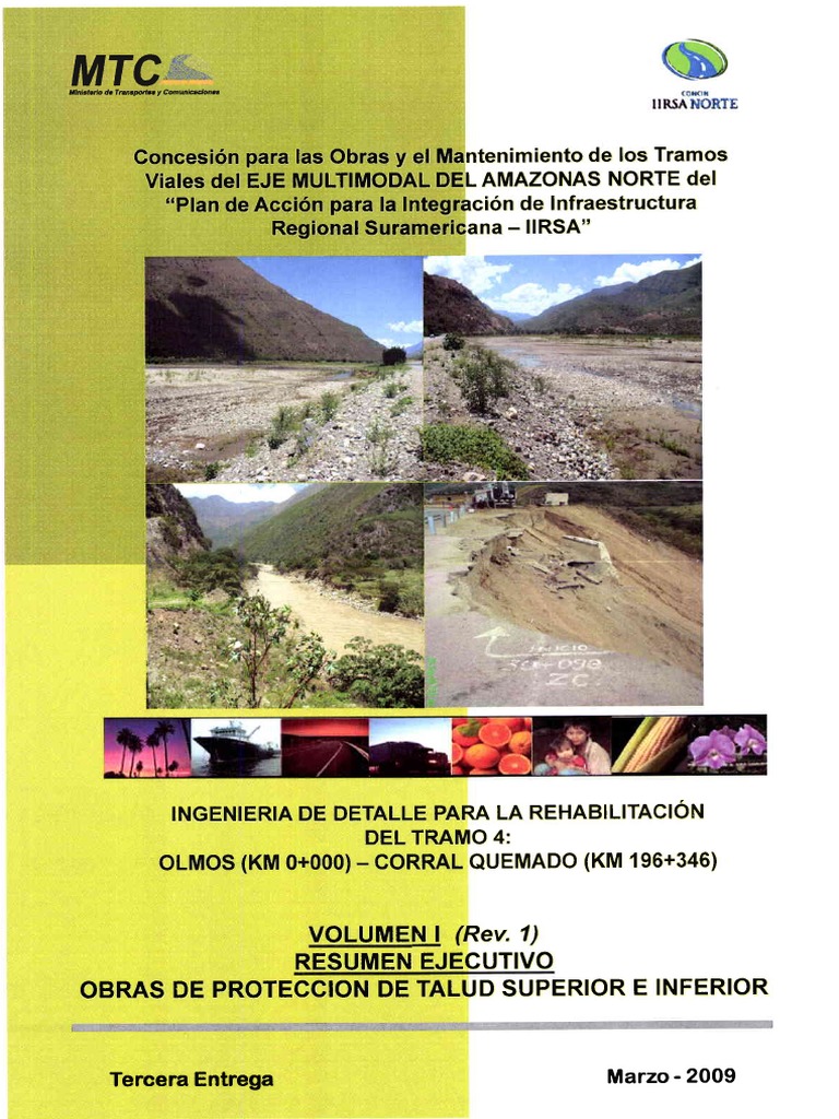 VOLUMEN I - Resumen Ejecutivo - Talud | PDF