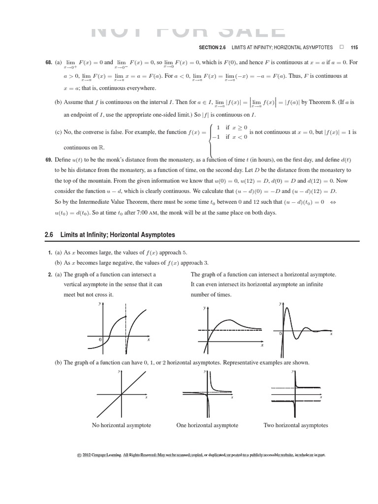 Limits at Infinity and Asymptotes | PDF | Asymptote | Mathematics