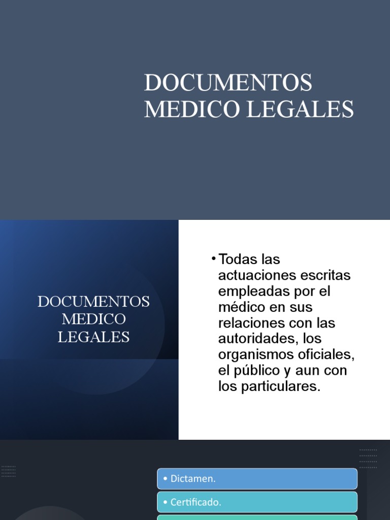 Documentos Medico Legales | PDF | Medicina | Muerte