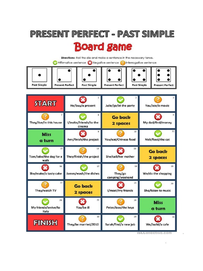 PHC 3simple Past Game | PDF
