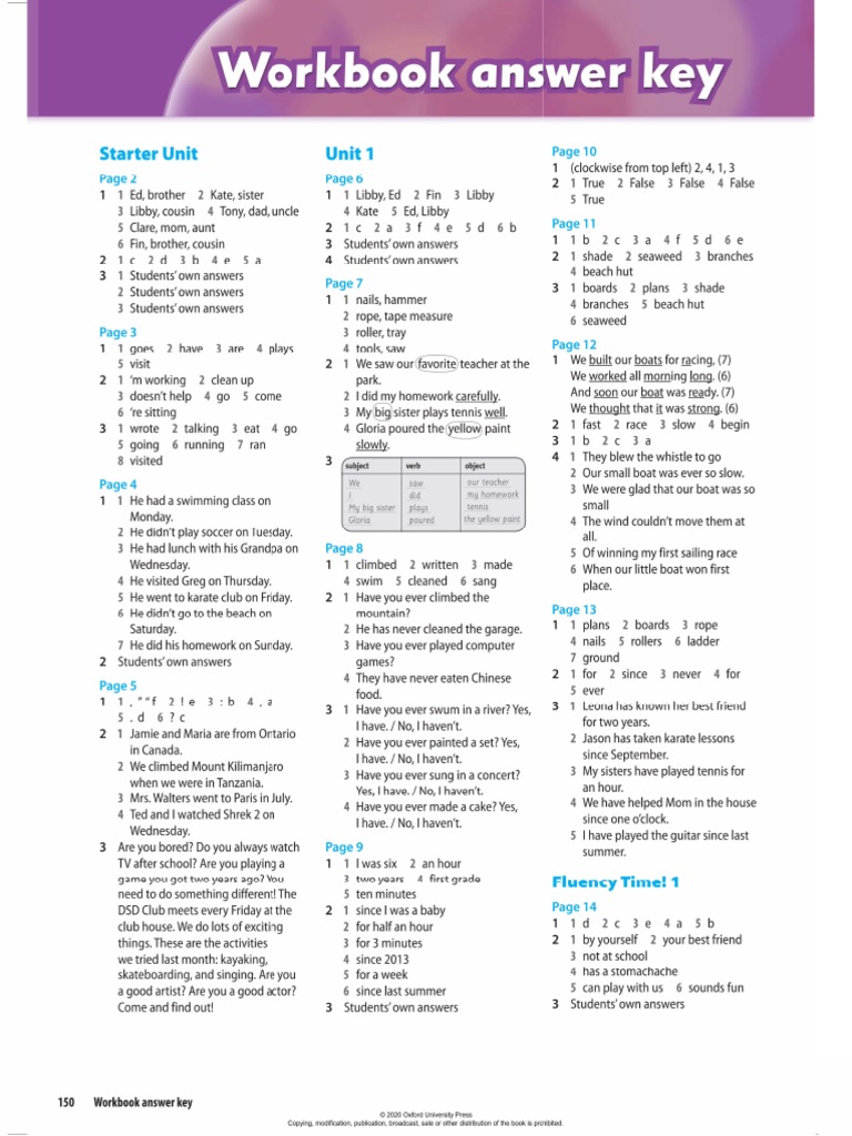 WB Answerkey FF5 | PDF