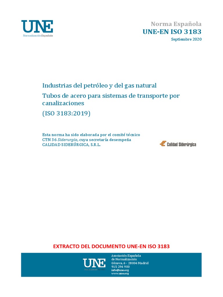 (Ex) Une-En Iso 3183 2020 | PDF | Soldadura | Construcción