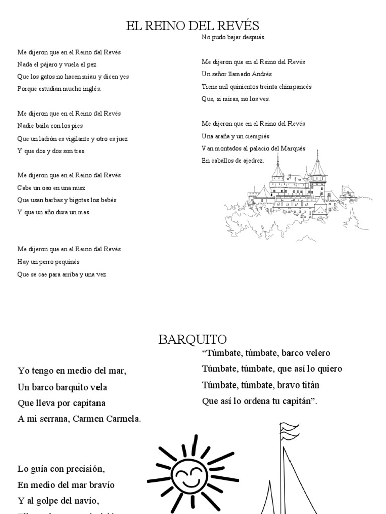 Letras para Clase de Canto Infantil | PDF