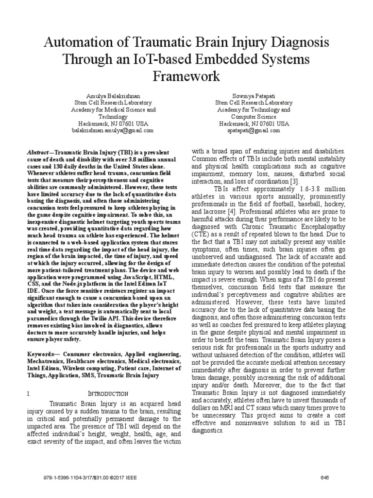 Trumatic Brain Injury | PDF | Traumatic Brain Injury | Concussion