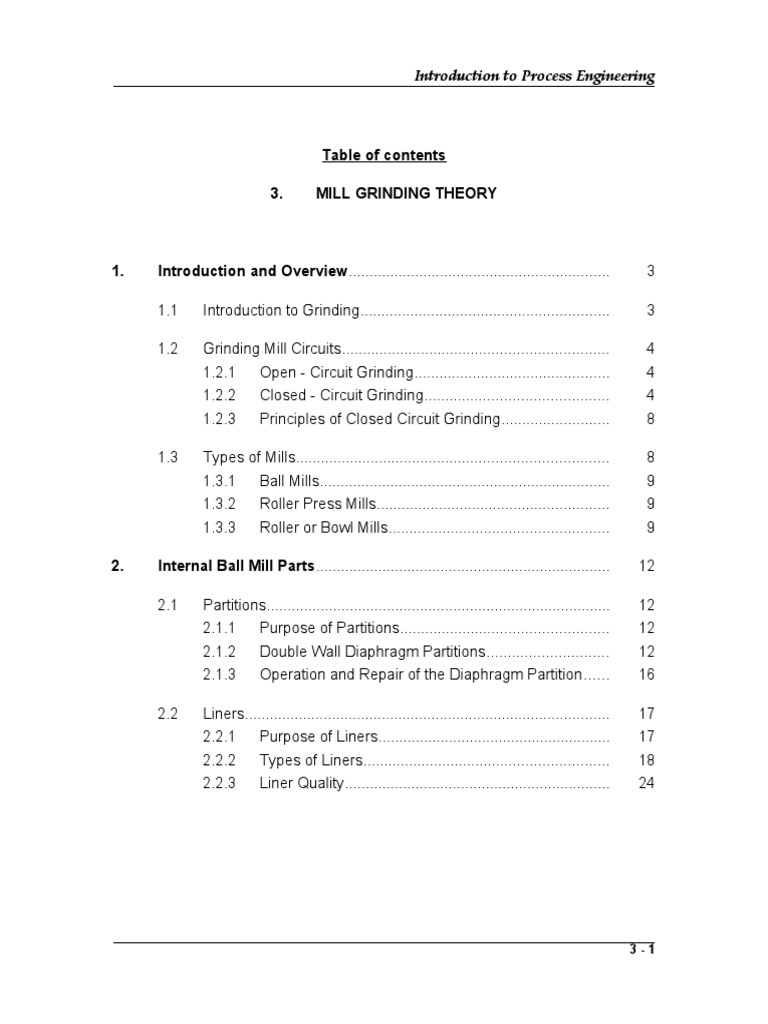 Mill Grinding | PDF | Mill (Grinding) | Cement