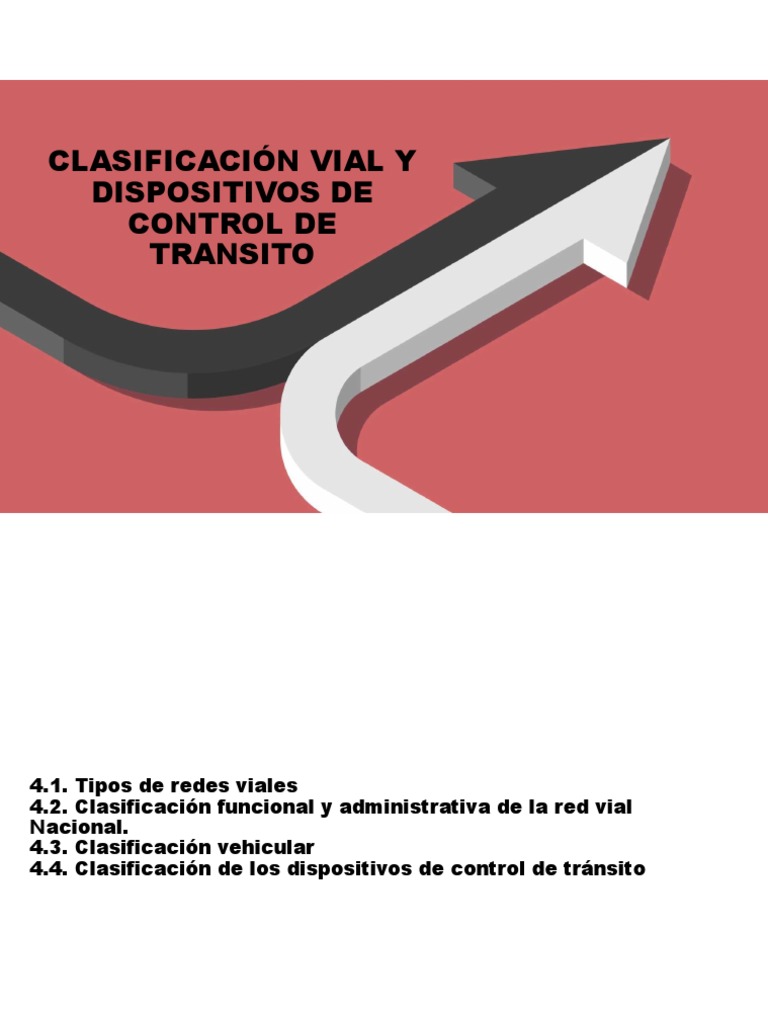 Clasificación de Los Dispositivos de Control de Tránsito | PDF | La ...