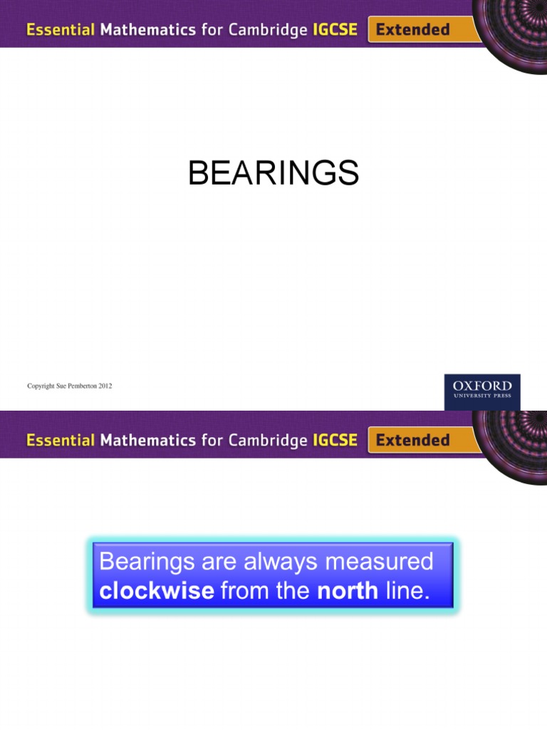 Bearings | PDF | Angle | Trigonometry