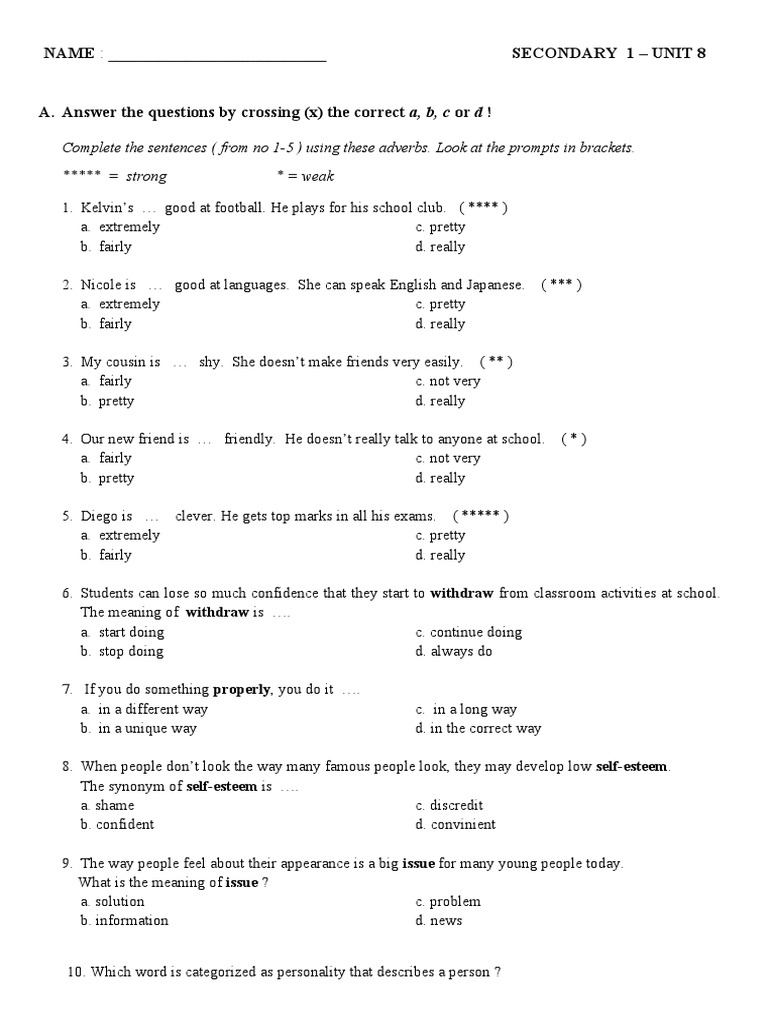 English Test Unit 8 | PDF