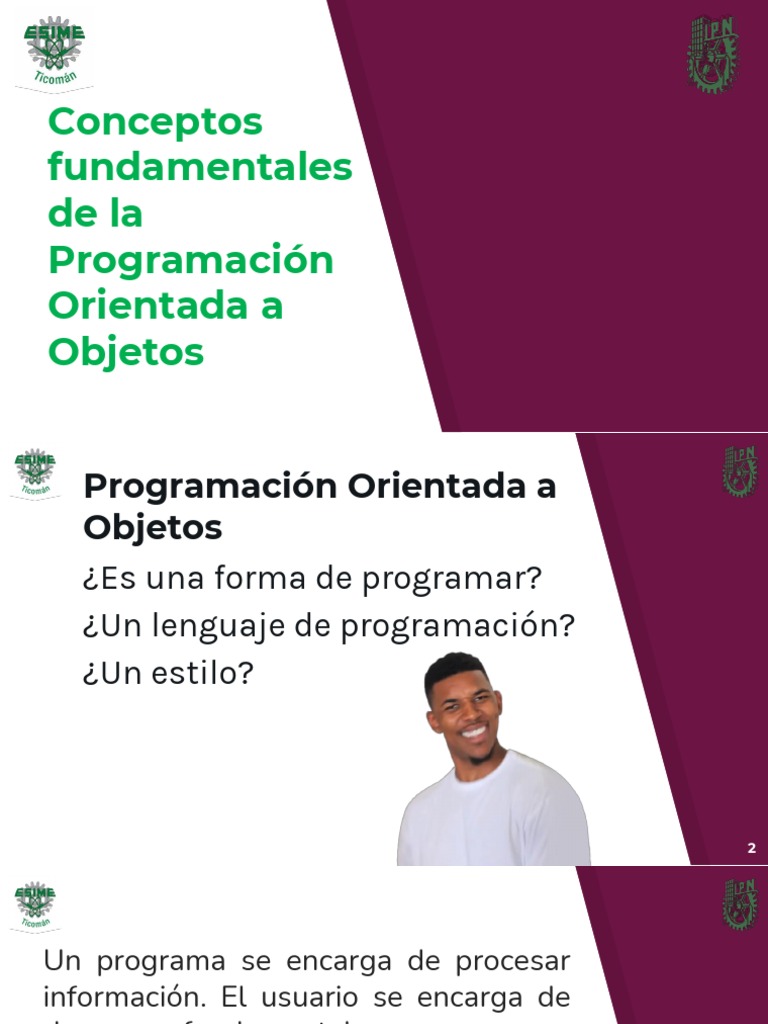 Clase 3 Poo Pdf Objeto Informática Programación Orientada A 