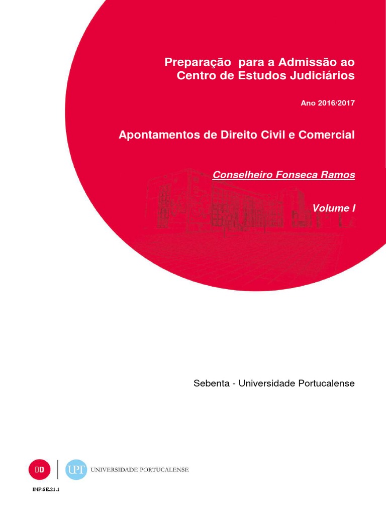 Volume I - Apontamentos Univ. Portucalense | PDF