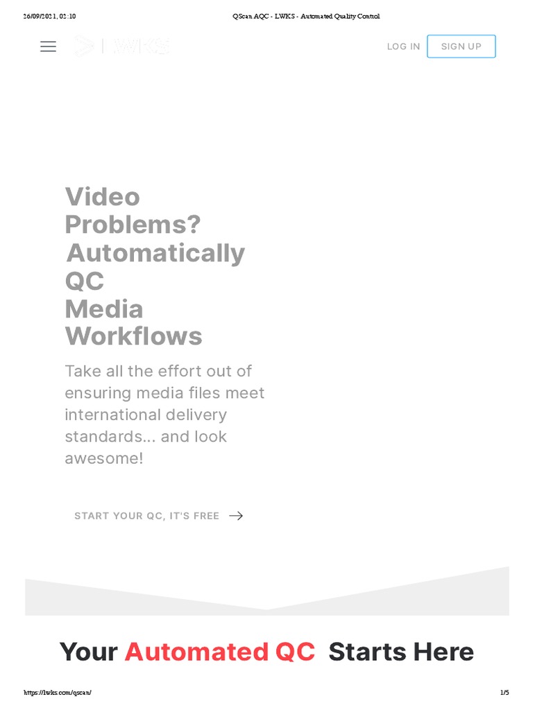 QScan AQC - LWKS - Automated Quality Control | PDF | Mass Media ... QScan AQC - LWKS - Automated Quality Control | PDF | Mass Media ...