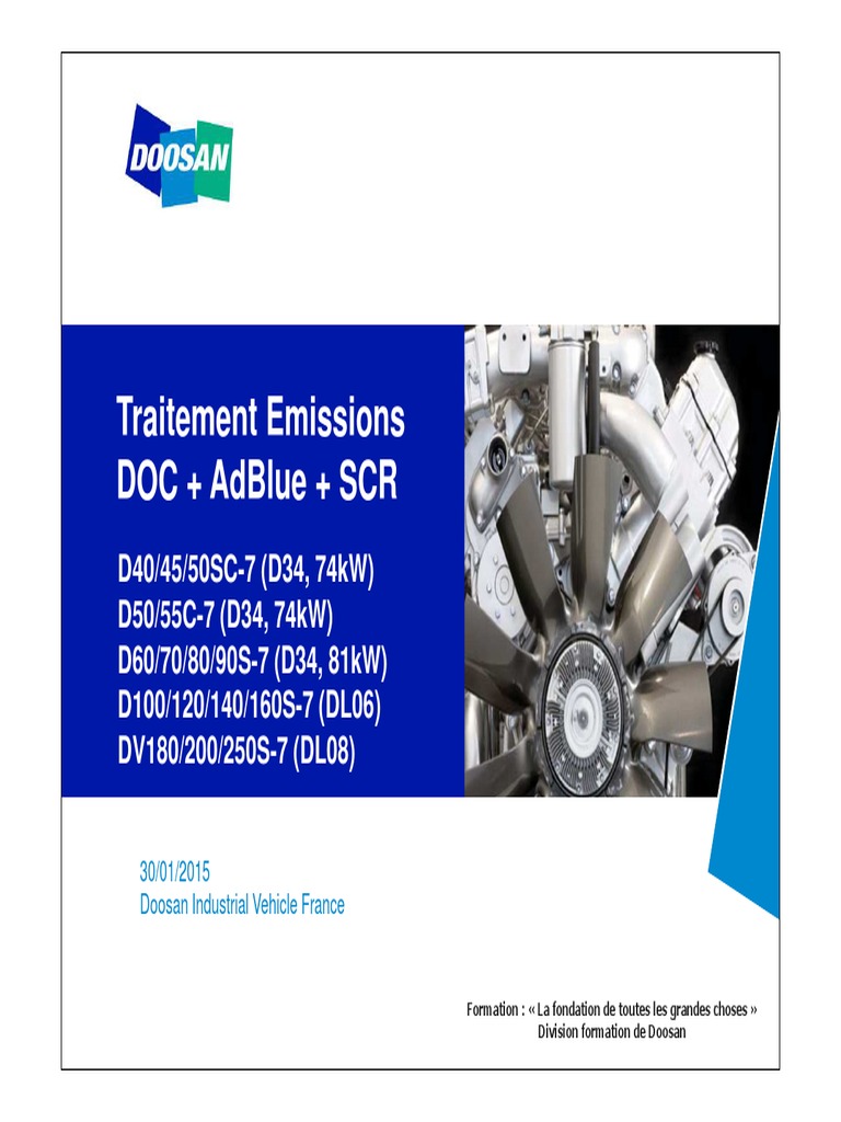 D15 3A Mot D34 (74,81kW) DL06 DL08 TraitementEmission | PDF