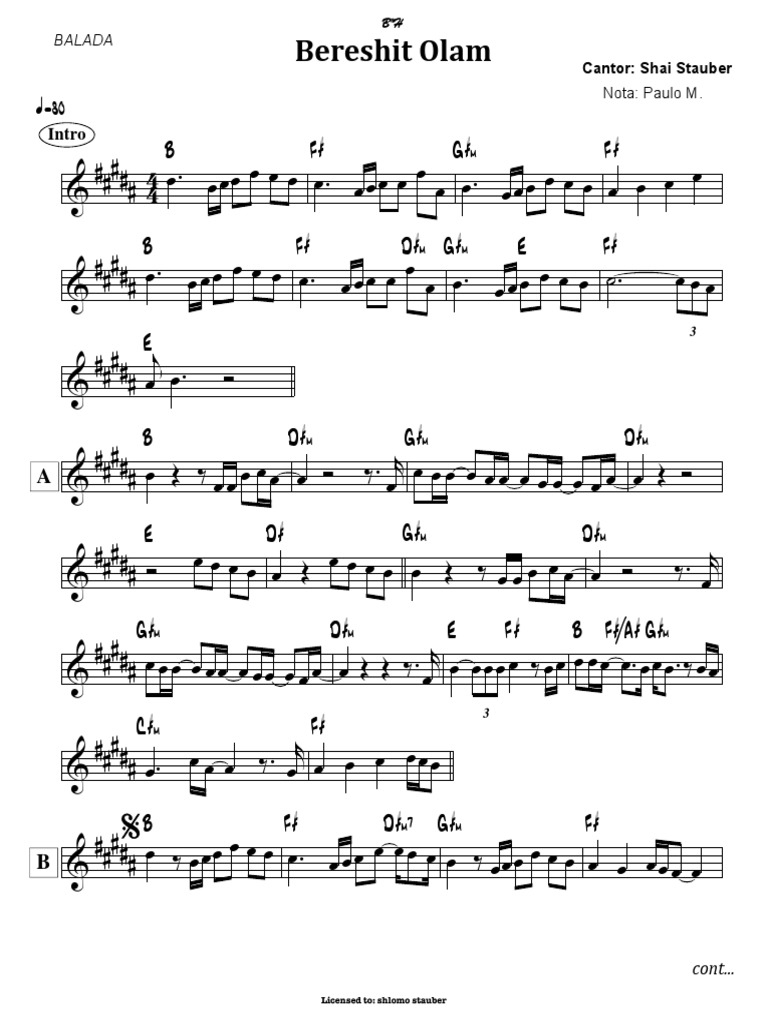 Bereshit Olam-S Shabat | PDF