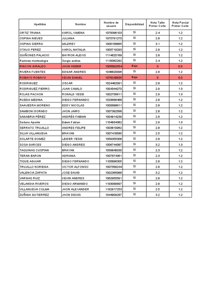 Excel N-1 | PDF | Hogar, jardinería y bricolaje