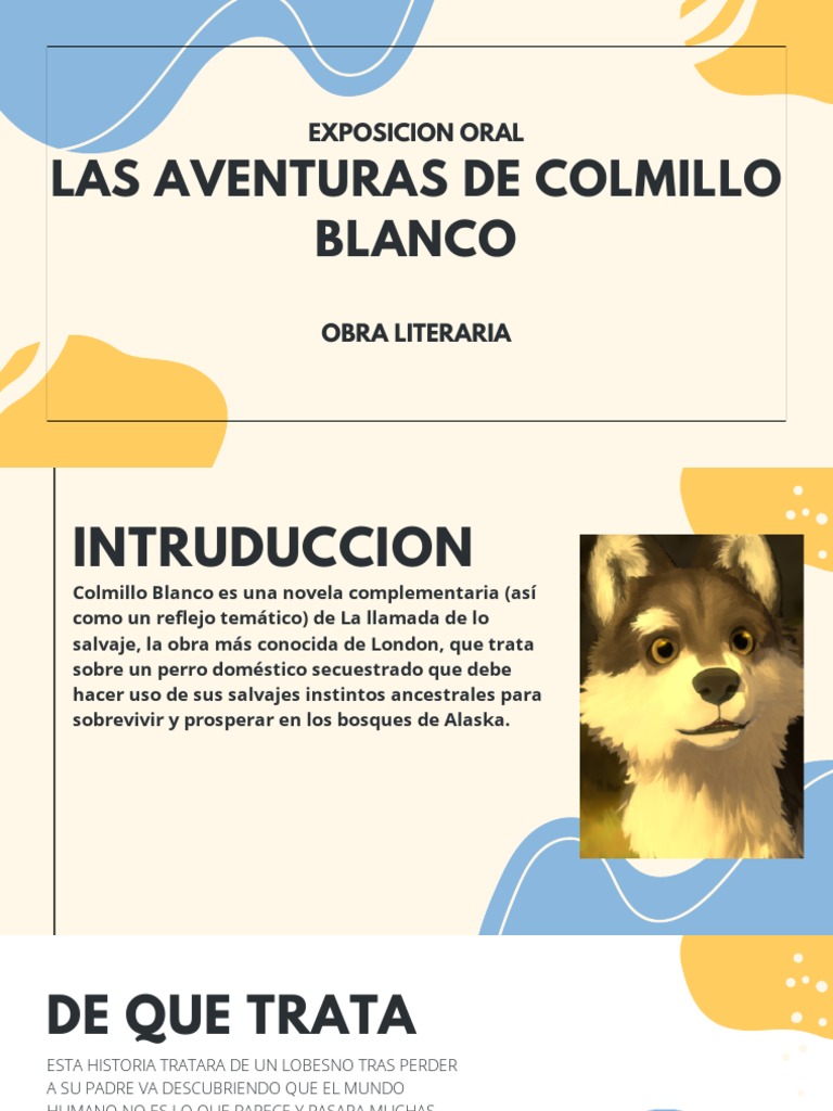 Exposición Oral-Colmillo Blamco | PDF | Colmillo Blanco