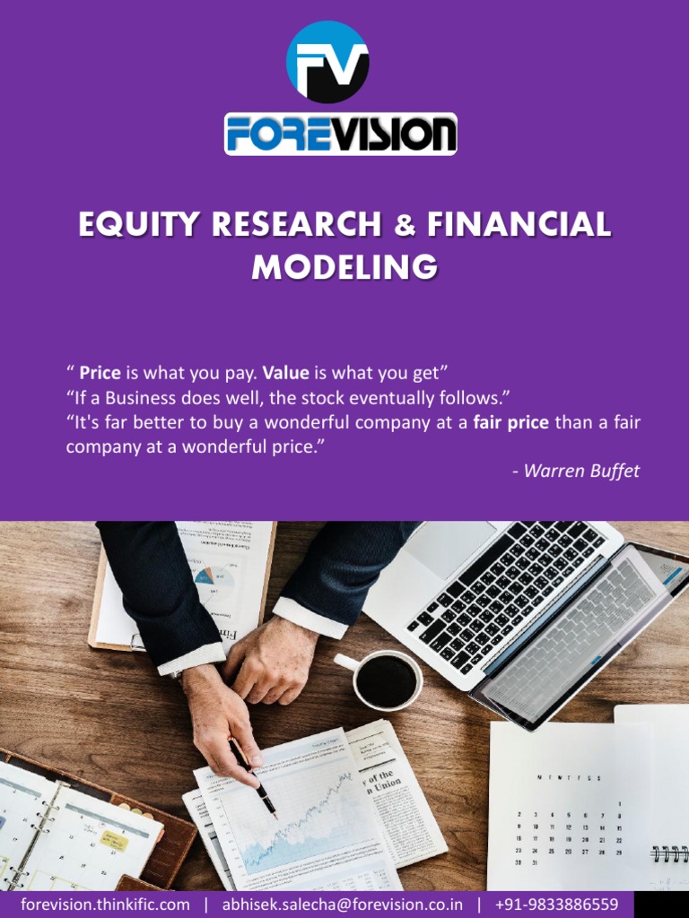 Equity Research Financial Modeling | PDF | Valuation (Finance) | Stock Valuation