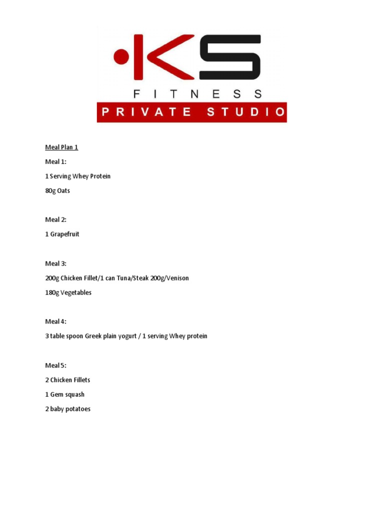 Clean Lean Meal Plan | PDF