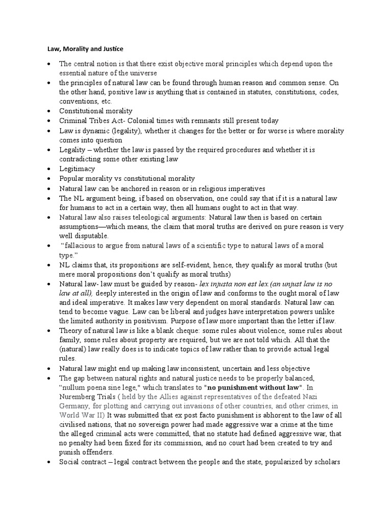 Legal Methods Notes | Download Free PDF | Precedent | Natural Law