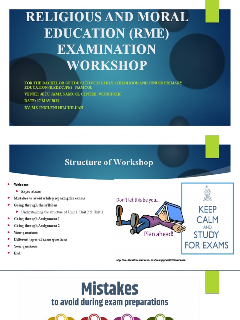 RME Exam Preparation Presentation 2023 | PDF | Career & Growth | Wellness
