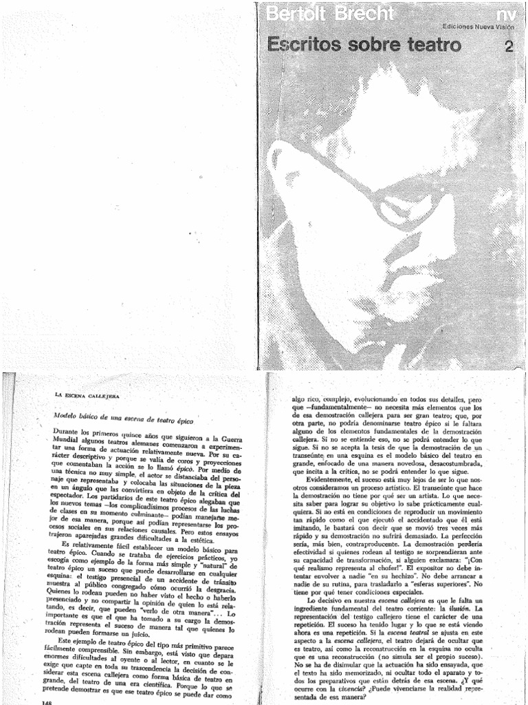 BERTOLT BRECHT Escritos Sobre Teatro 2 | PDF