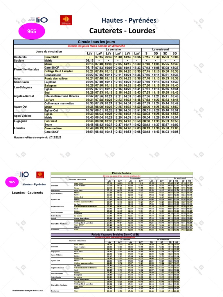 Bus 965 | PDF