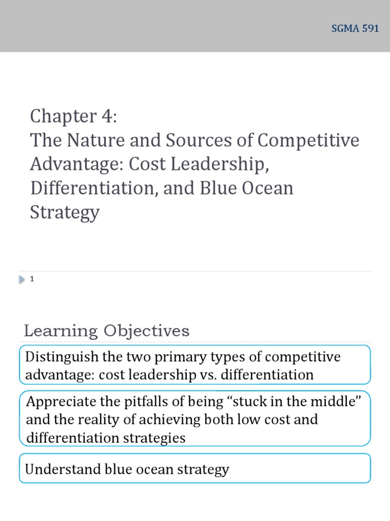 Chapter 4 The Nature and Sources of Competitive Advantage - Notes | PDF ...