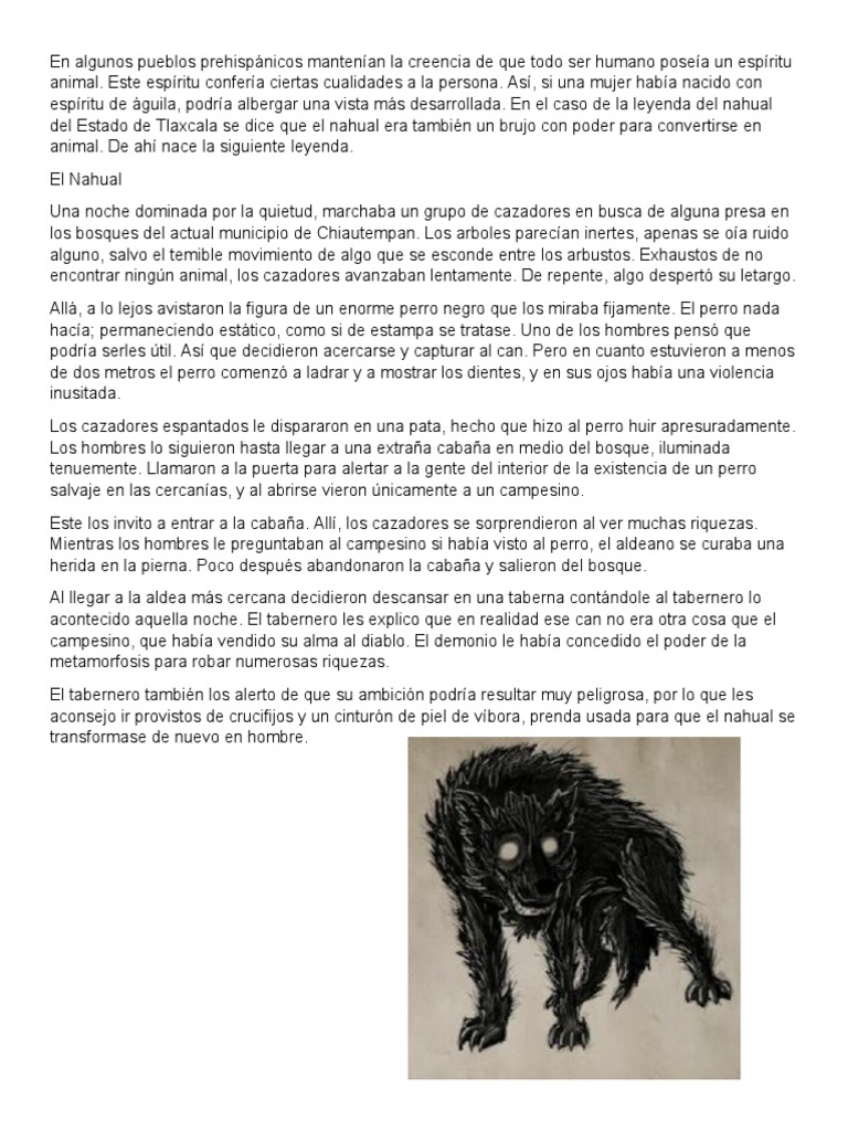 La leyenda del nahual en Tlaxcala | PDF