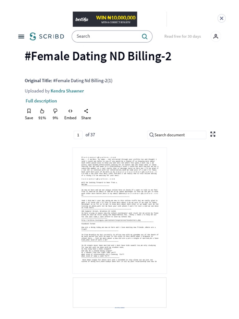 #Female Dating | PDF