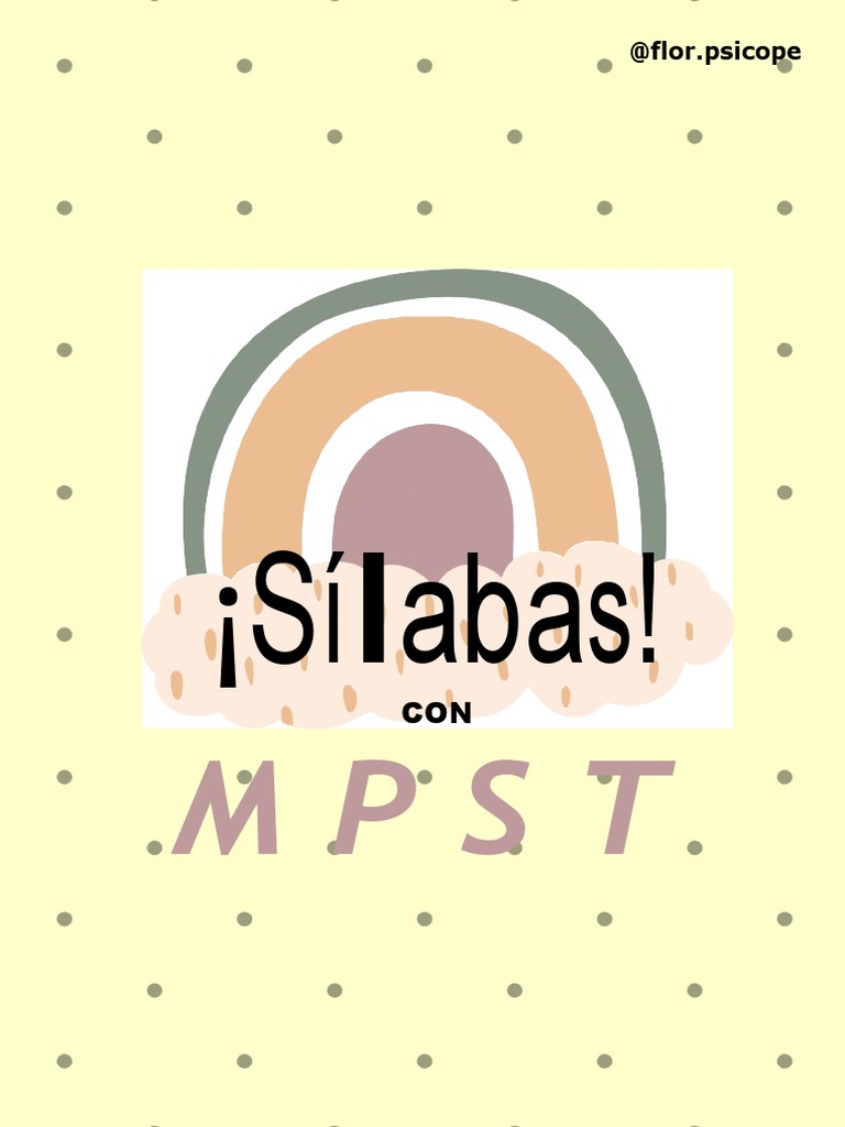 ¡Silabas Con M P S T! | PDF