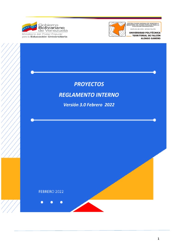 Reglamento de Proyecto Definitivo 2022. | PDF