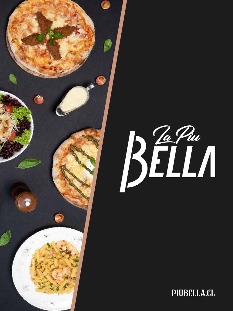 Menú Italiano de La Piu Bella | PDF | Cocina, comidas y vino