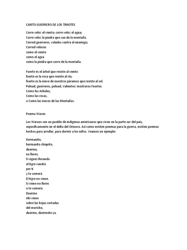 Poemas Indigenas | PDF