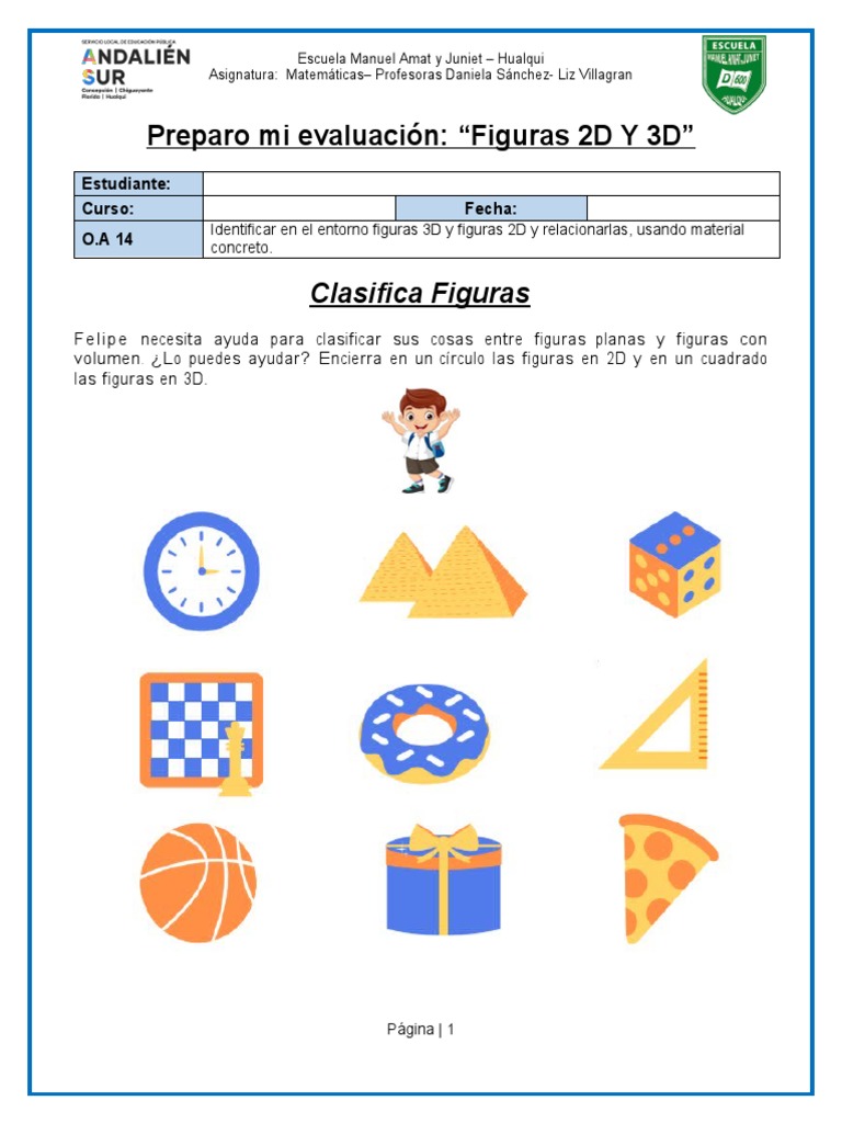 Clasificación de Figuras 2D y 3D | PDF