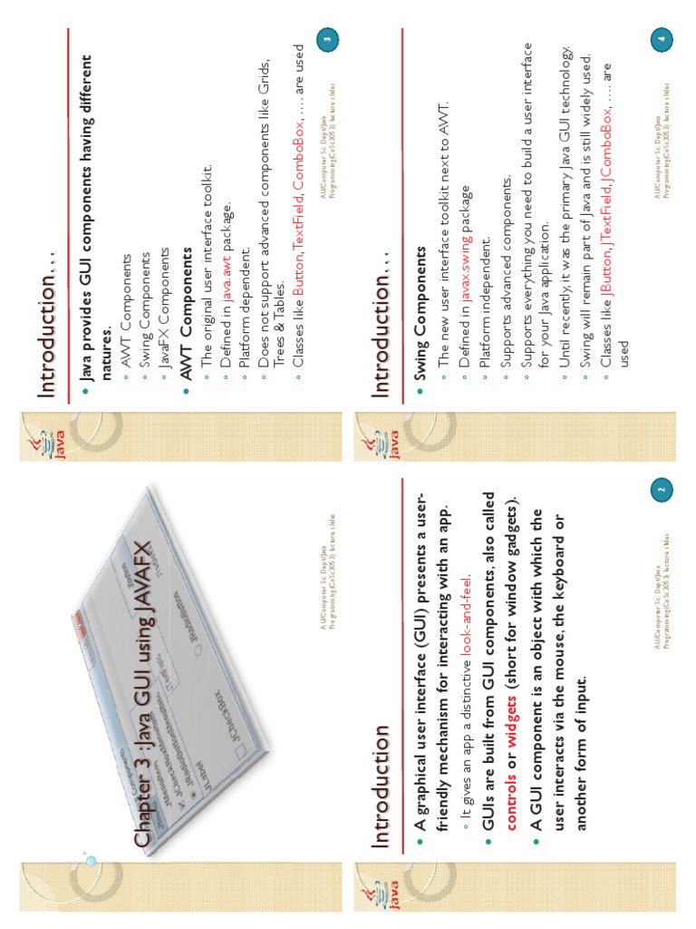 Chapter 3 - Part I | PDF | Java (Programming Language) | Computing