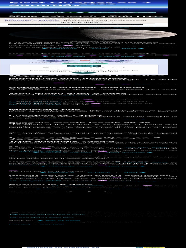 First Quarter On 7 January 2006 Saturday | Download Free PDF | Moon | Tide