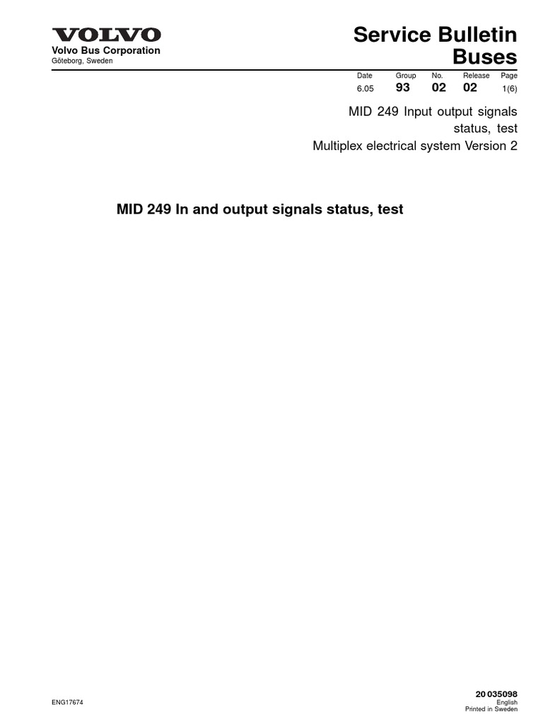 BODY BUILDER MODULE SIGNALS BEA 2 | PDF | Bus | Electrical Engineering