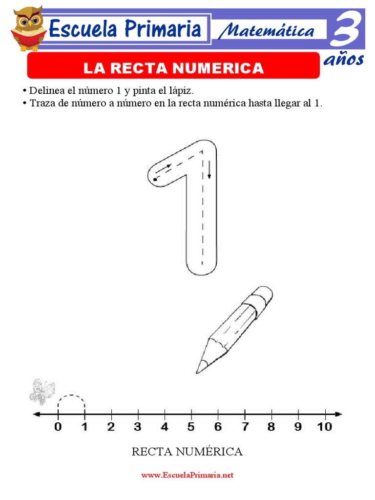 Actividades de Recta Numérica para Niños | PDF | Hogar, jardinería y ...