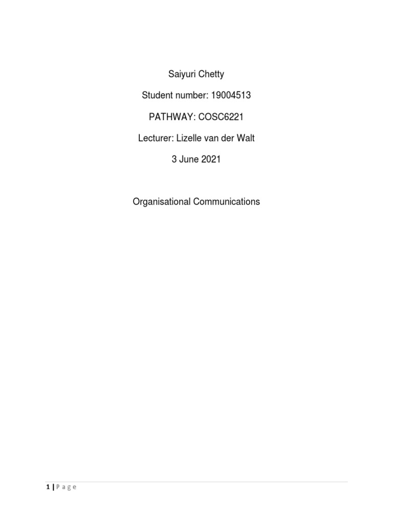 Communication 2021 Assignment 2 Semester 1 | PDF | Educational Technology | Internet