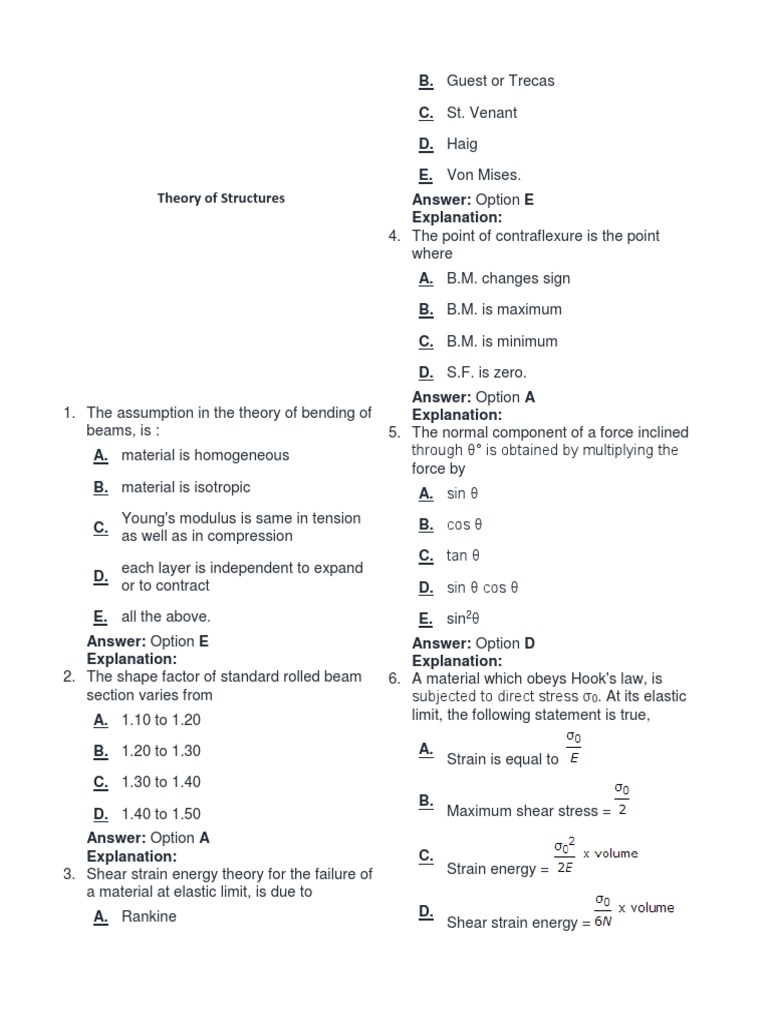 Theory of Structures India Bix | PDF