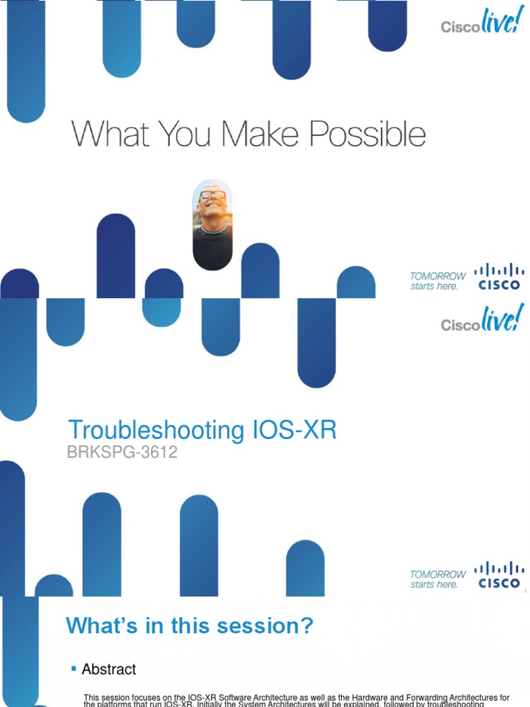 BRKSPG-3612 Troubleshooting IOS-XR | PDF | Thread (Computing) | Telecommunications