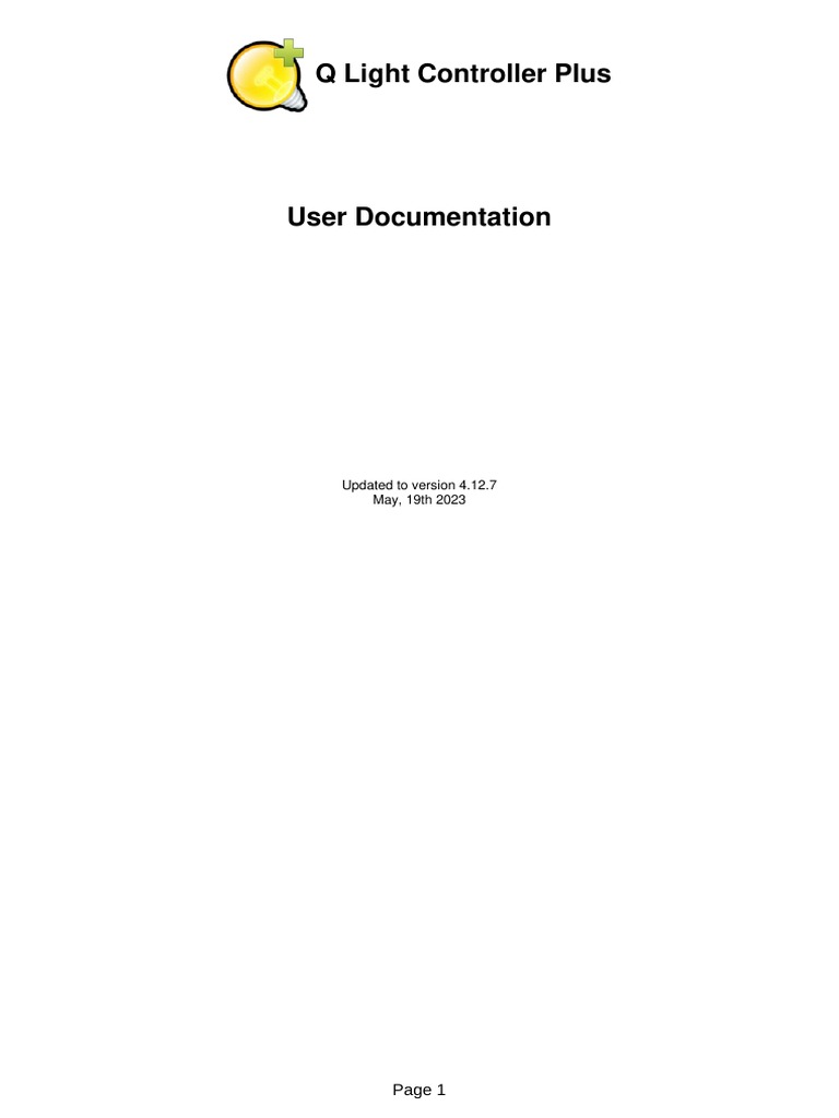 QLC+ Manual en EN 4.12.7 | PDF | Command Line Interface | Computer Monitor