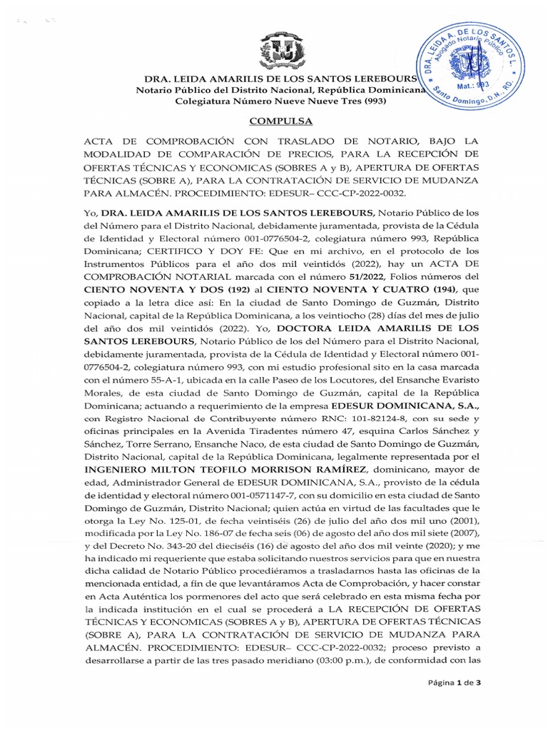 11 Compulsa Notarial | PDF