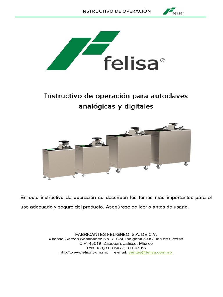 Autoclave Felisa | PDF