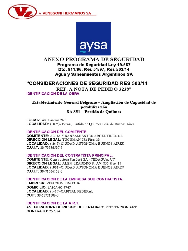 Consideraciones de Seguridad 503 | PDF