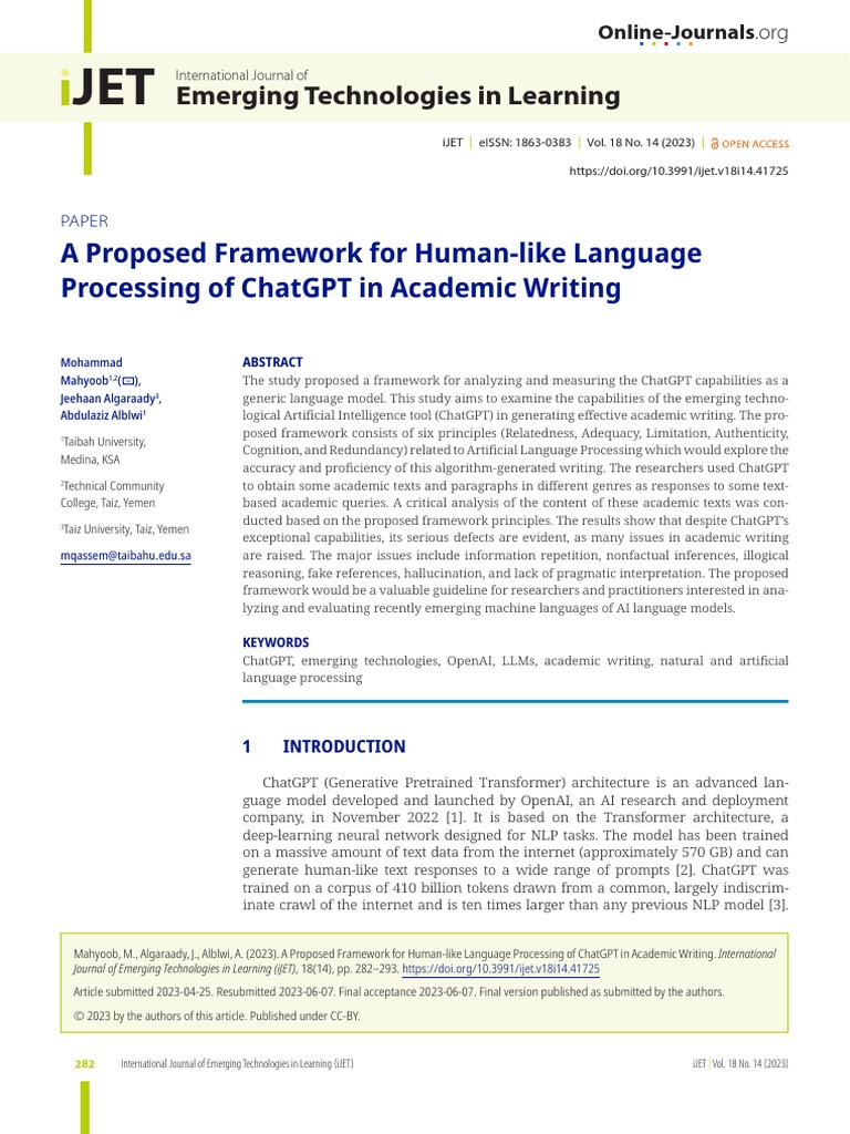 ChatGPT's Human-like Language Framework | PDF | Computers