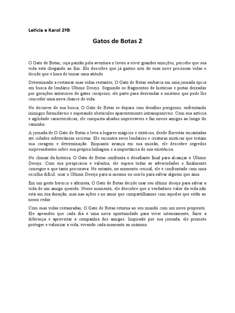 Gatos de Botas 2 | PDF