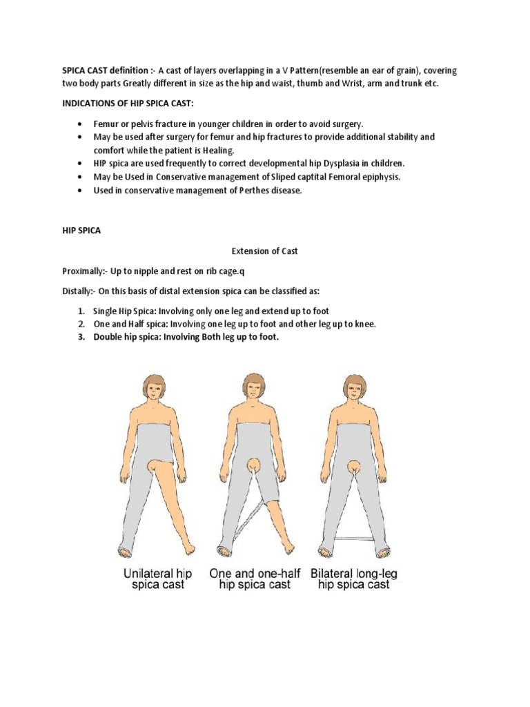 Bilateral Long Leg Hip Spica GRP1 | PDF