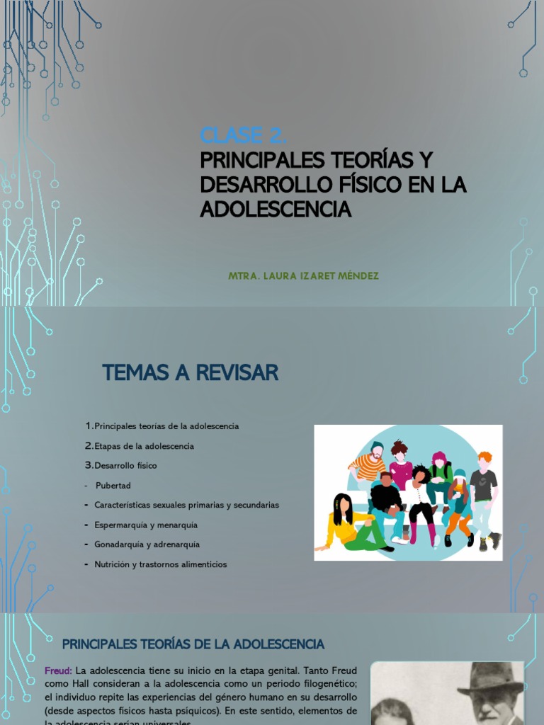 Clase 2. Principales Teorías y Desarrollo Físico en La Adolescencia | PDF | Salud y bienestar