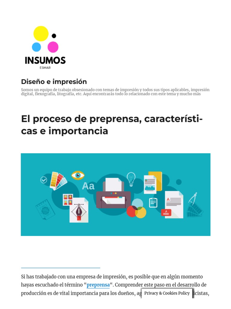 Proceso y Importancia de la Preprensa | PDF | Impresión | Publicación